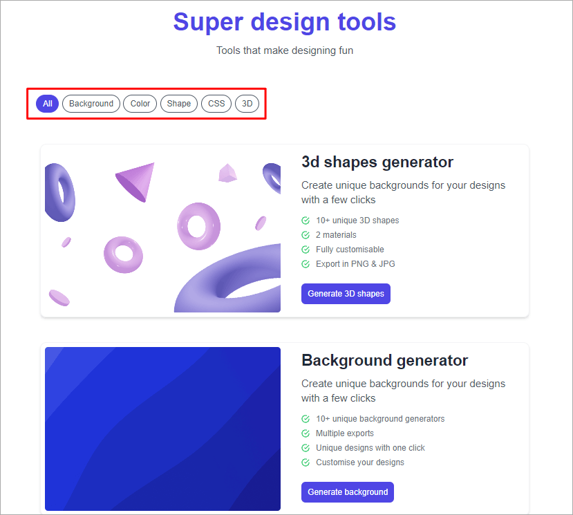 Super designer 超級線上背景製造機，共有 3D、漸層、CSS 等 9 種背景工具讓你設計！ :: 哇哇3C日誌